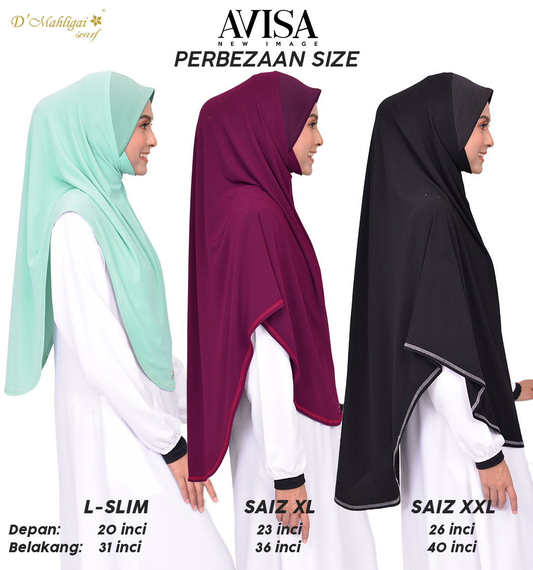 Panduan Labuh (All Collections) • D'Mahligai Scarf