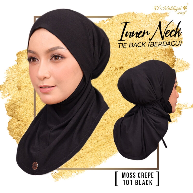 INNER MOSS CREPE 101 (Black) • D'Mahligai Scarf